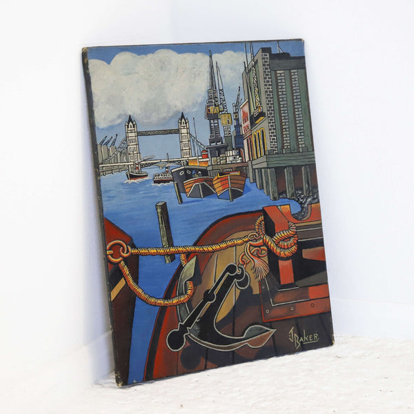Oil on canvas of tower bridge – French Loft